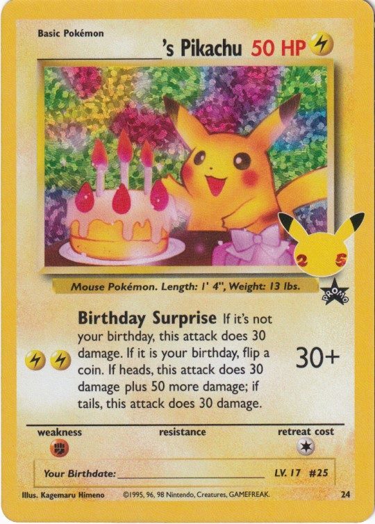s Pikachu - Classic Collection - 24 - Pokecards.dk