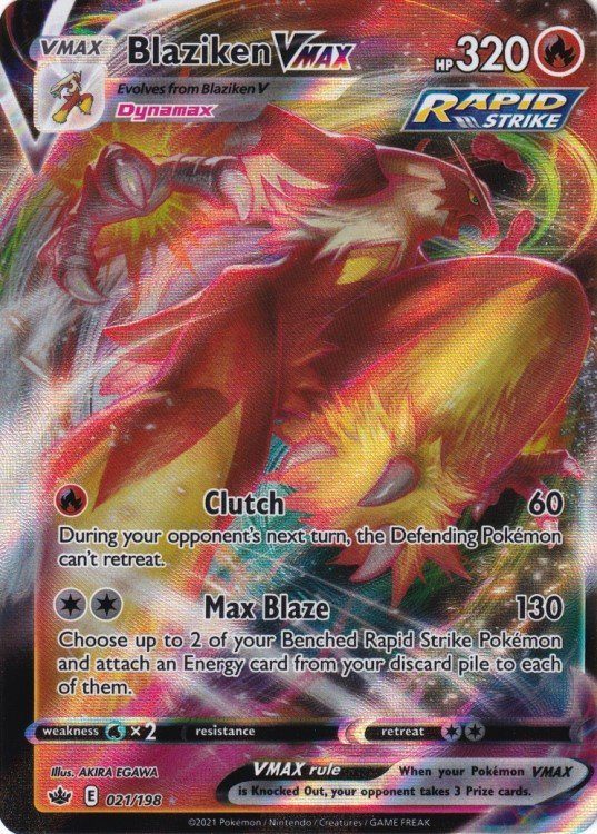Blaziken VMAX - 021/198 - Pokecards.dk