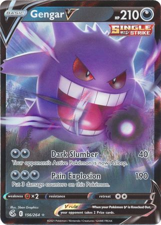 Gengar V - 156/264 - Pokecards.dk